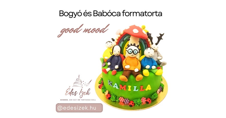 Bogyó és Babóca torta